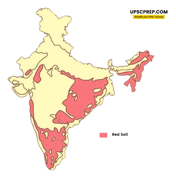Major soil types in India · UPSCprep.com